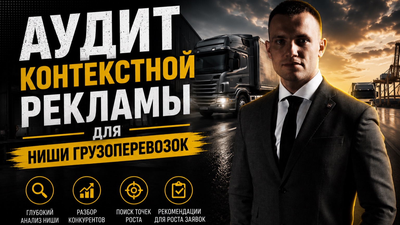 Аудит контекстной рекламы ниши грузоперевозок. Baiyun Cargo