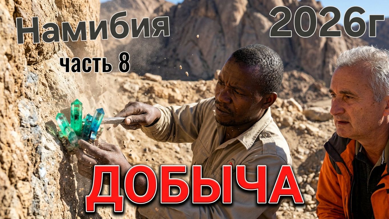 часть 8. добыча турмалинов. намибия