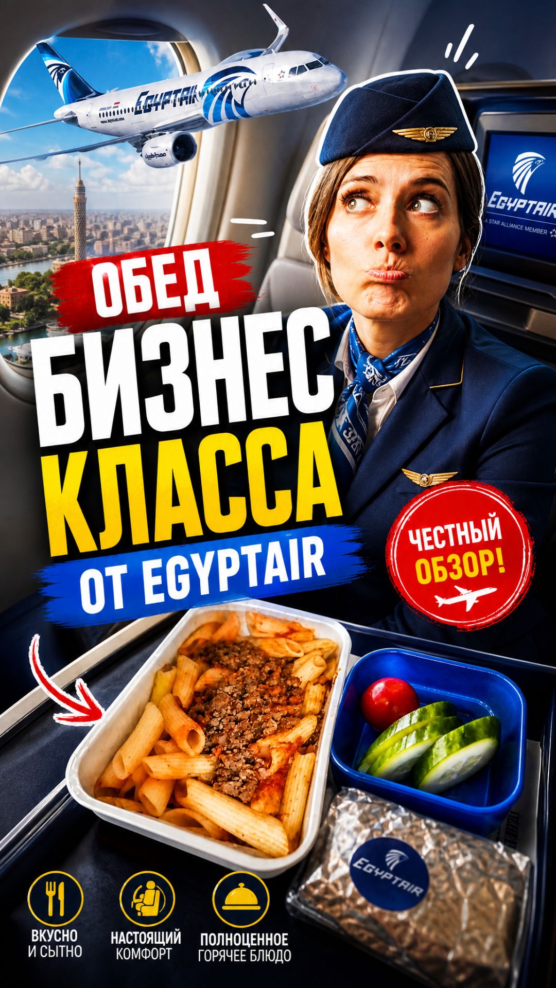 Летим и едим: дегустация обеда в самолёте