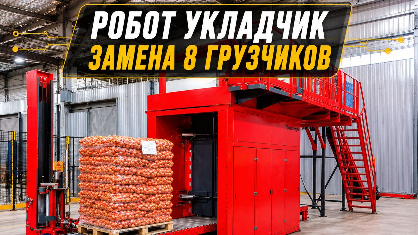 Паллетоукладчики для муки, строительных смесей, угля, круп, семян