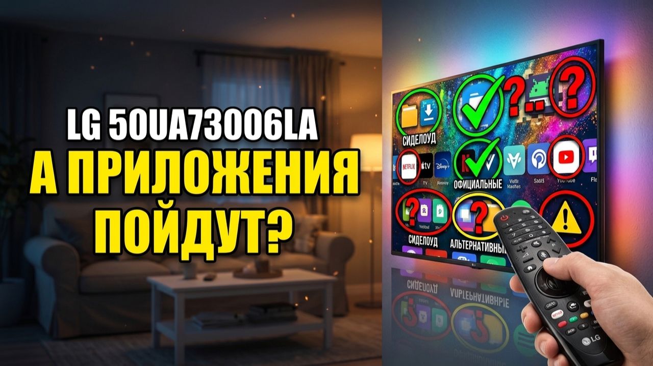 Телевизор LG 50UA73006LA: LG Ушёл — Smart TV Заработает?