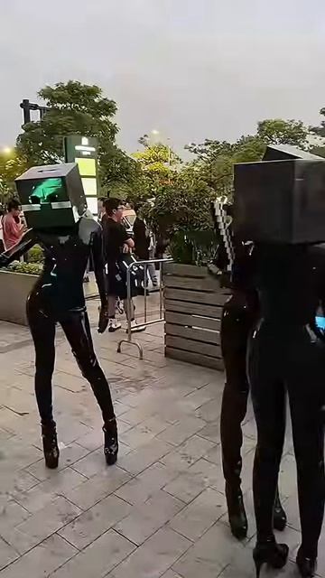 "Кигуруми"-косплэй Эндерменов.:3 #cosplay #latex #minecraft