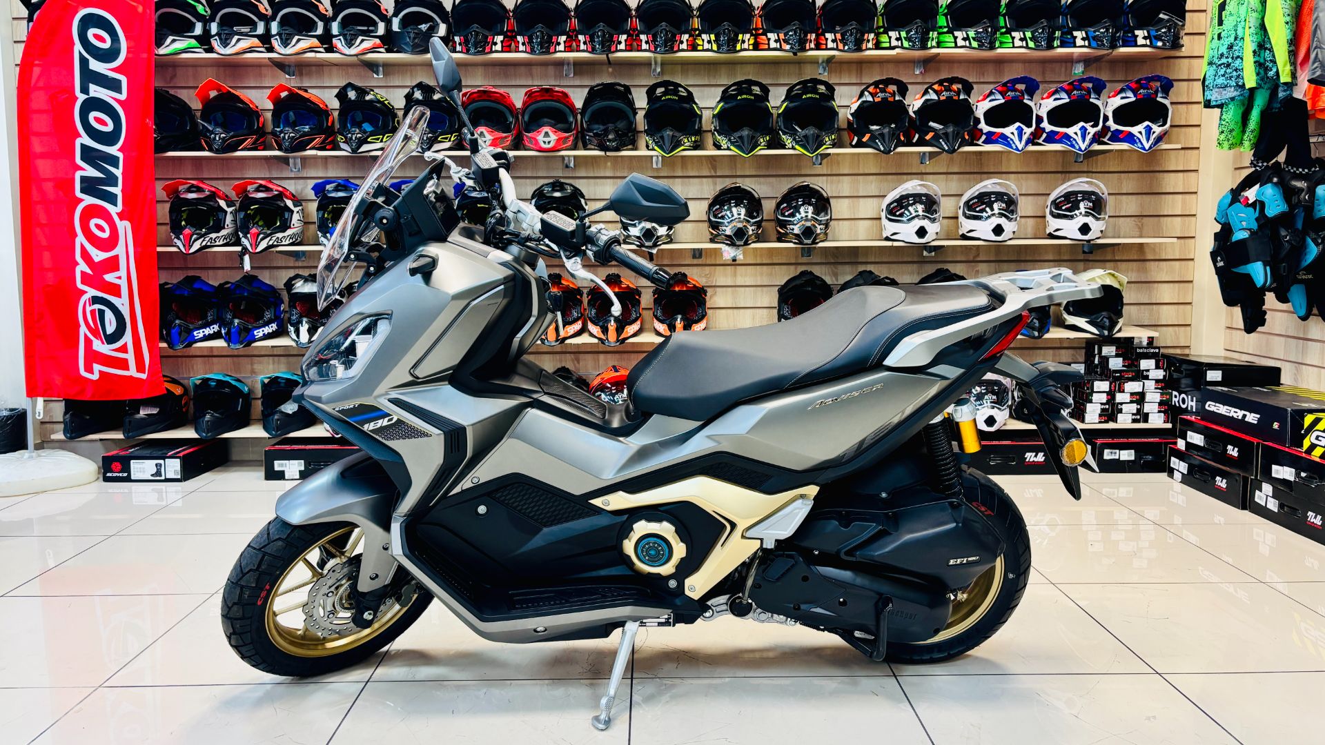 Скутер Motosuper Adviser 180 Light Grey темно-серый
