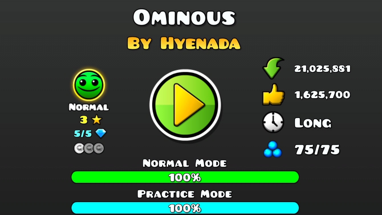 Прохожу Ominous Geometry dash