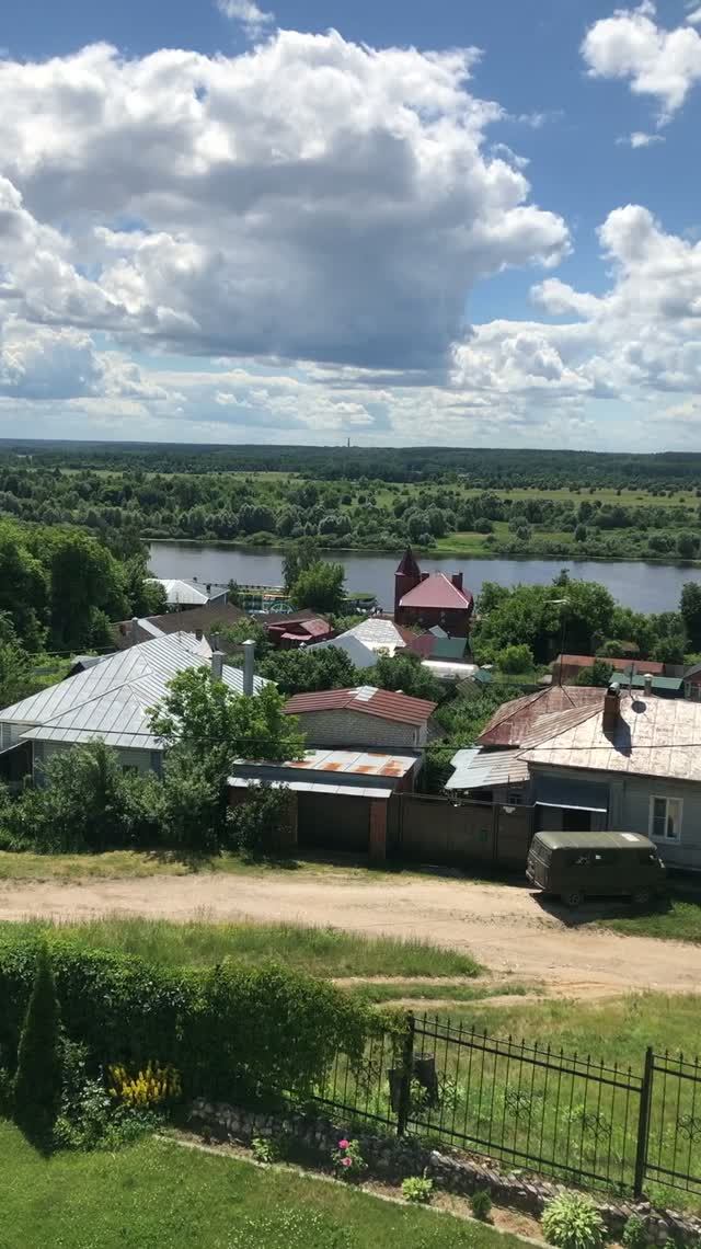 Панорама Касимова с галереи Троицкой церкви