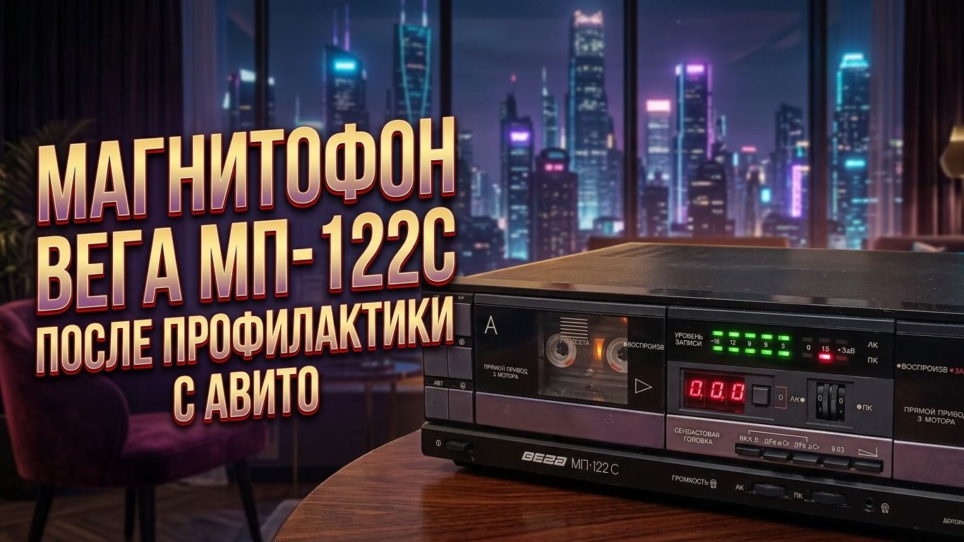 Вторая жизнь легенды - кассетный магнитофон - приставка ВЕГА МП-122С стерео после восстановления