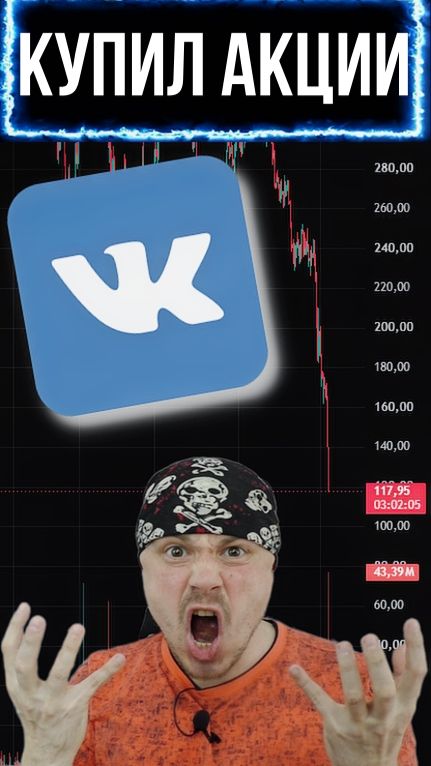Когда купил акции VK