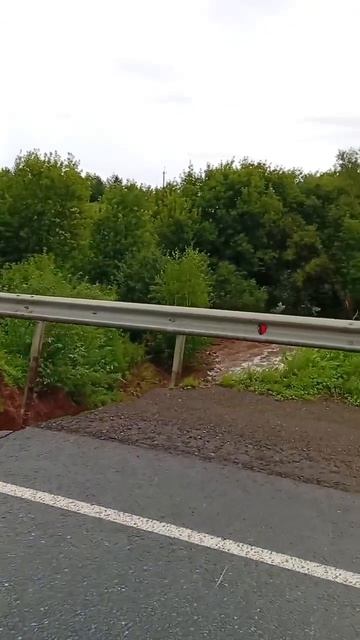 В Сармановском районе Татарстана обрушилась дорога