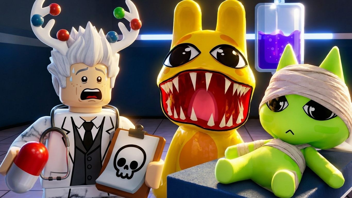 А ОН ТОЧНО НЕ КУСАЕТСЯ_!😱 Я ЛЕЧУ ЖИВОТНЫХ от АНОМАЛИЙ В ROBLOX!