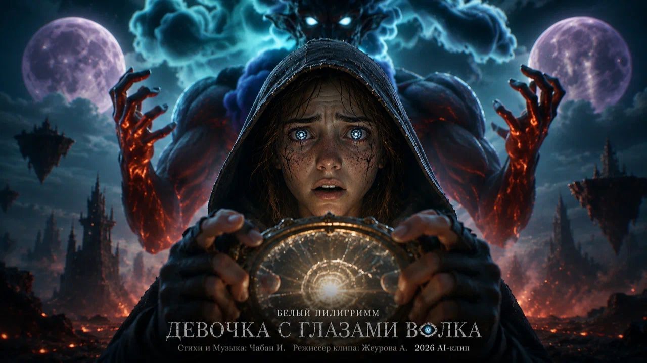 Не смотри ей в глаза… «Девочка с глазами волка» — мистический рок-клип 2026 | Белый Пилигрим