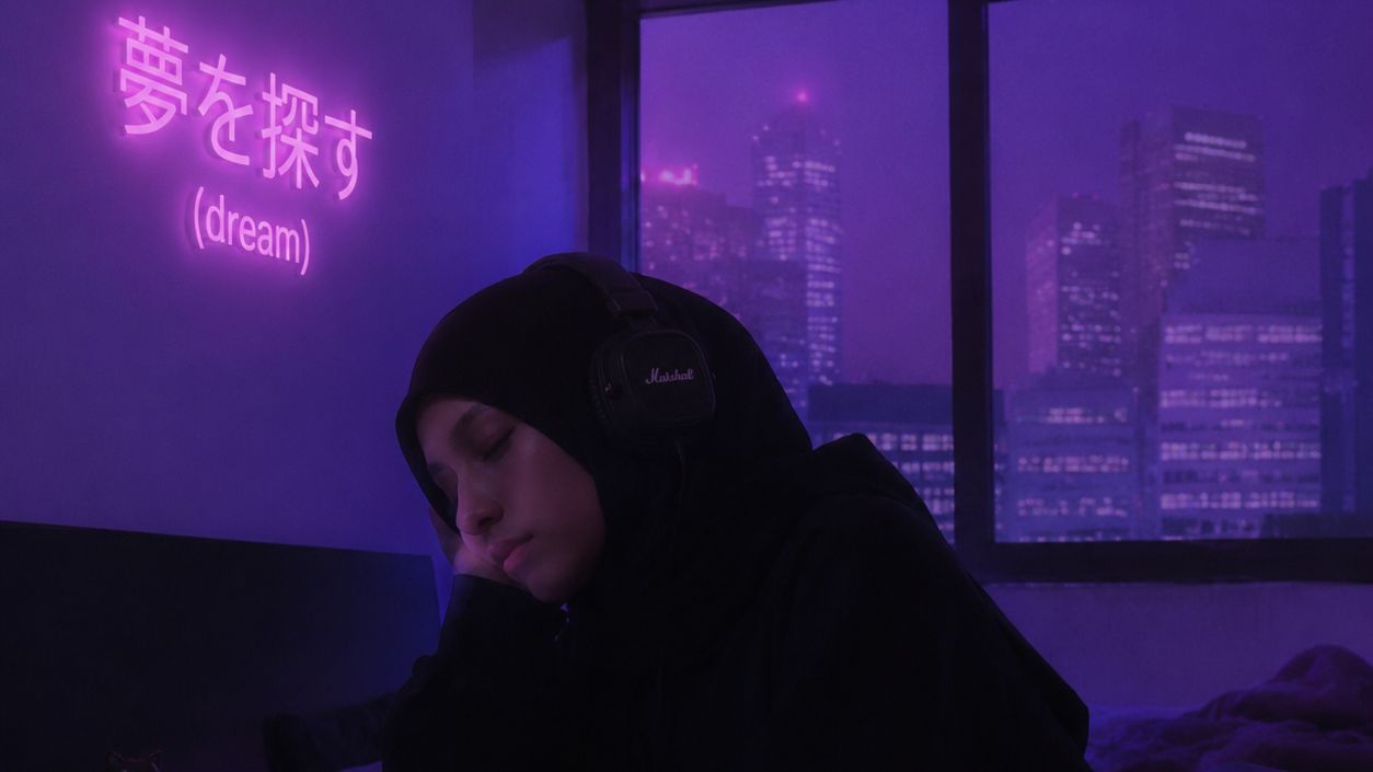 Сонливая, ироничная, безмолвная, мягкая музыка в жанре Vaporwave.