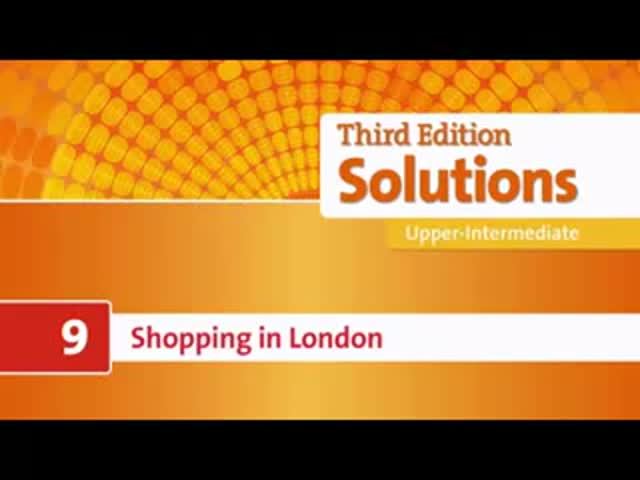 Unit 9 Shopping in London Solutions Upper-Intermediate 3rd ed [Oxford]
