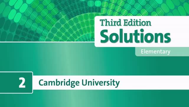 Unit 2 Cambridge University Solutions elementary 3rd edition [Oxford]