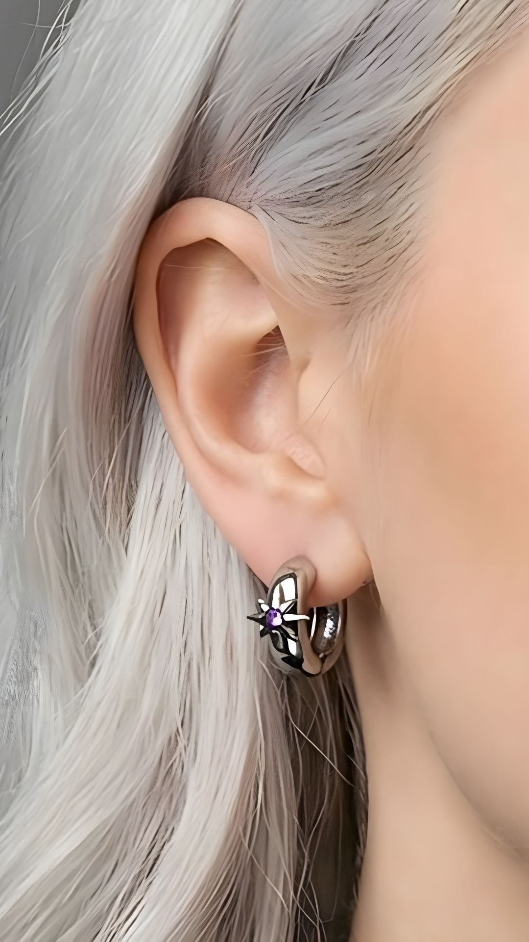 Серьги-кольца "Эпсилон Эридана" от StarfallShop