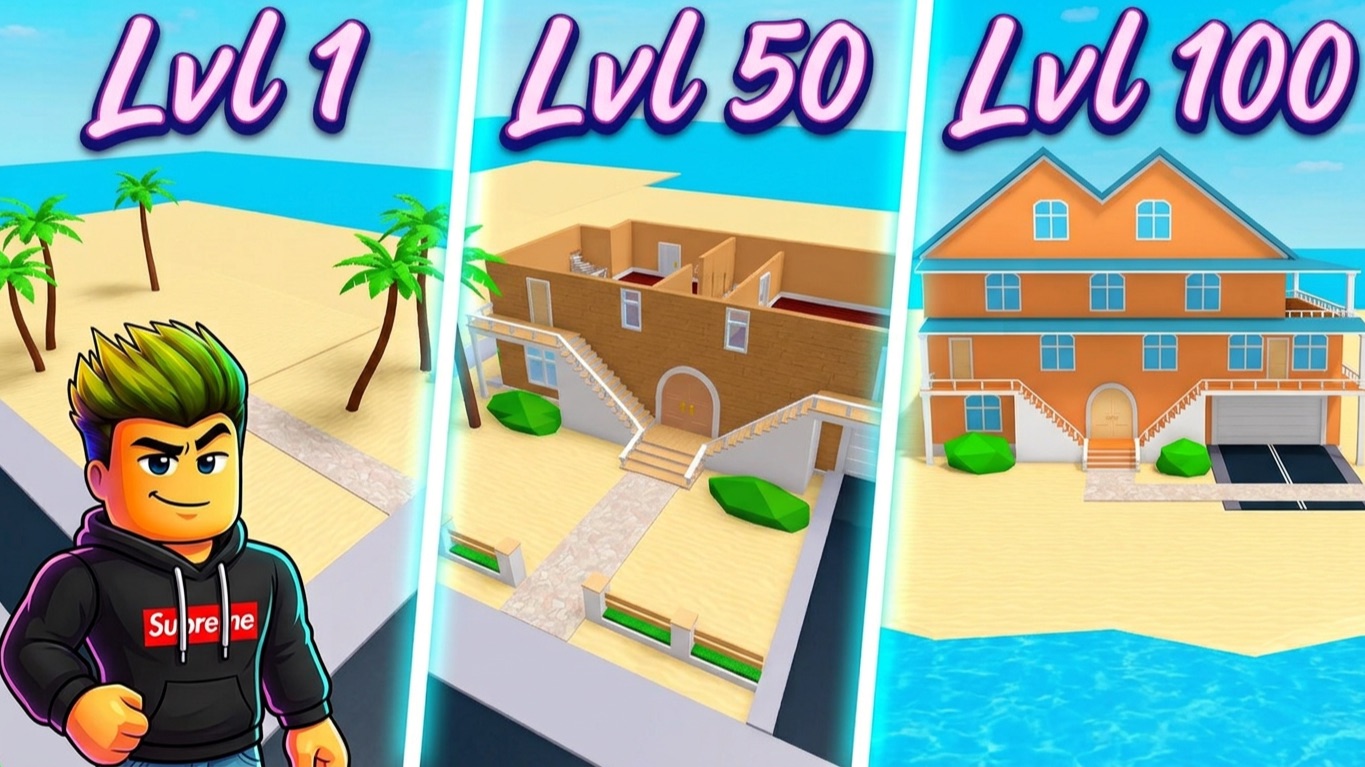 Super Beach House Tycoon Roblox Супер Магнат Пляжного Дома Роблокс. Полное прохождение! zang_nik555