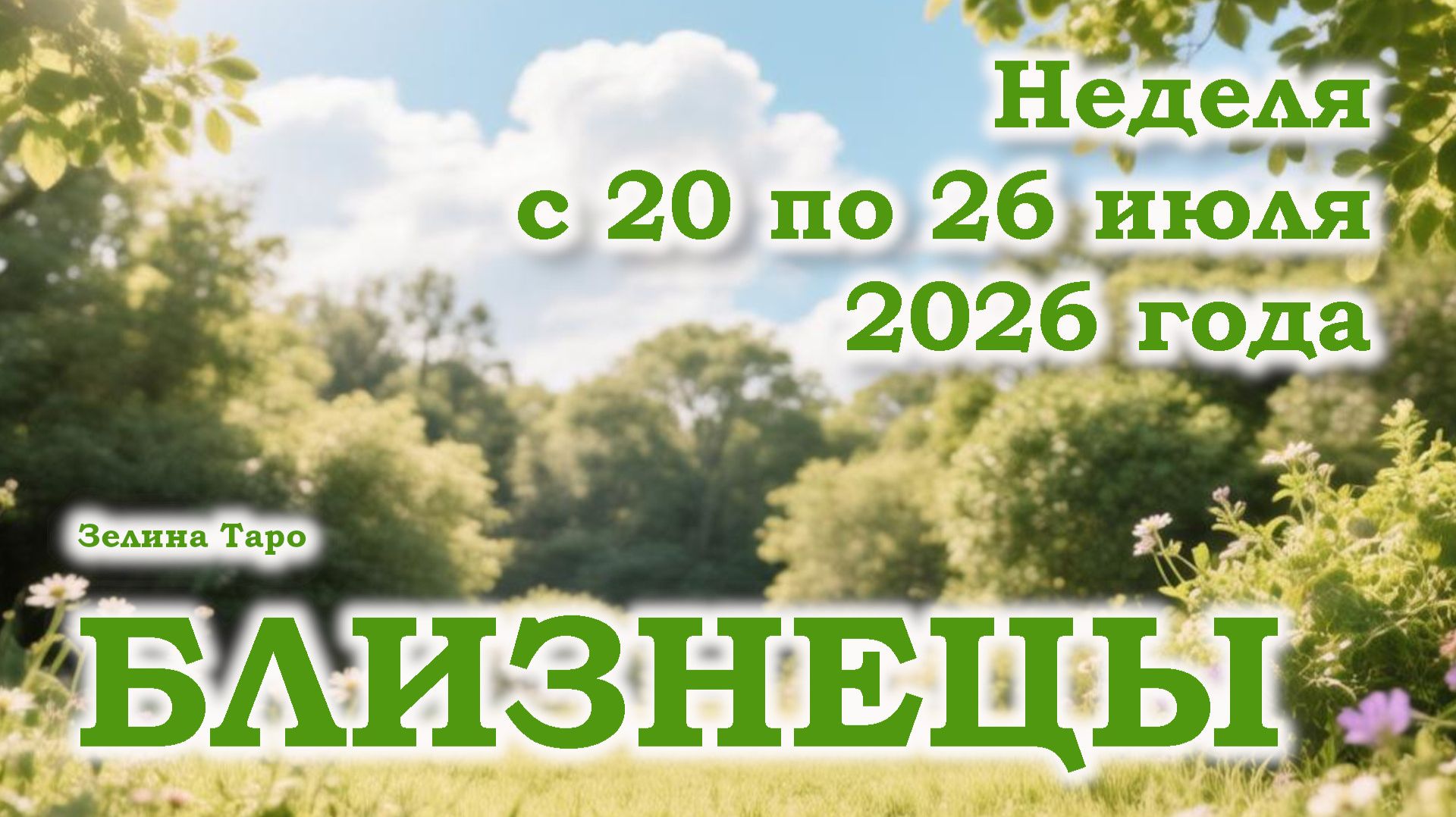 БЛИЗНЕЦЫ | ТАРО прогноз на неделю с 20 по 26 июля 2026 года