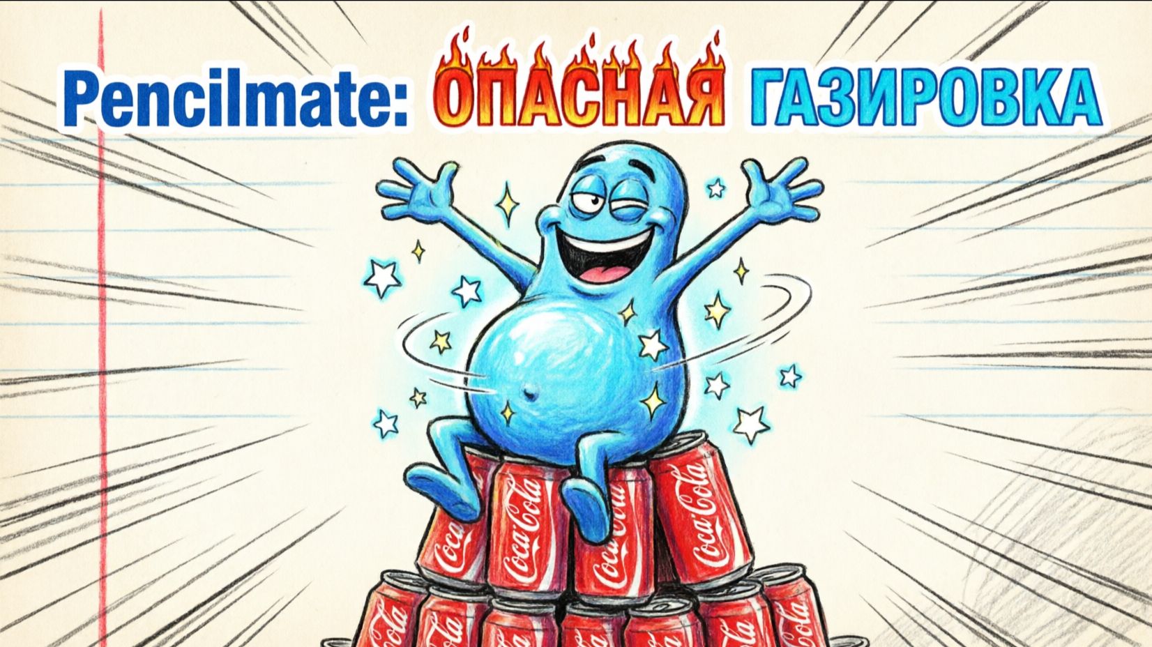 Серия - 168, Pencilmate: Опасная газировка