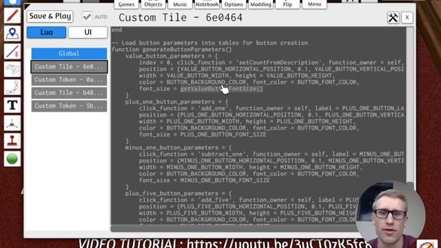 Tabletop Simulator Custom Counter Tokens - Code Walkthrough