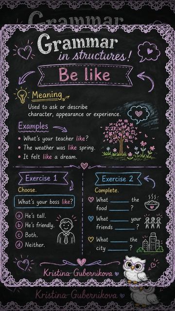 Grammar in Structures: be like