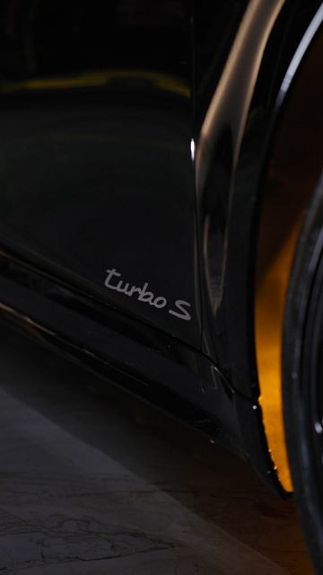 Porsche 911 Turbo S Black