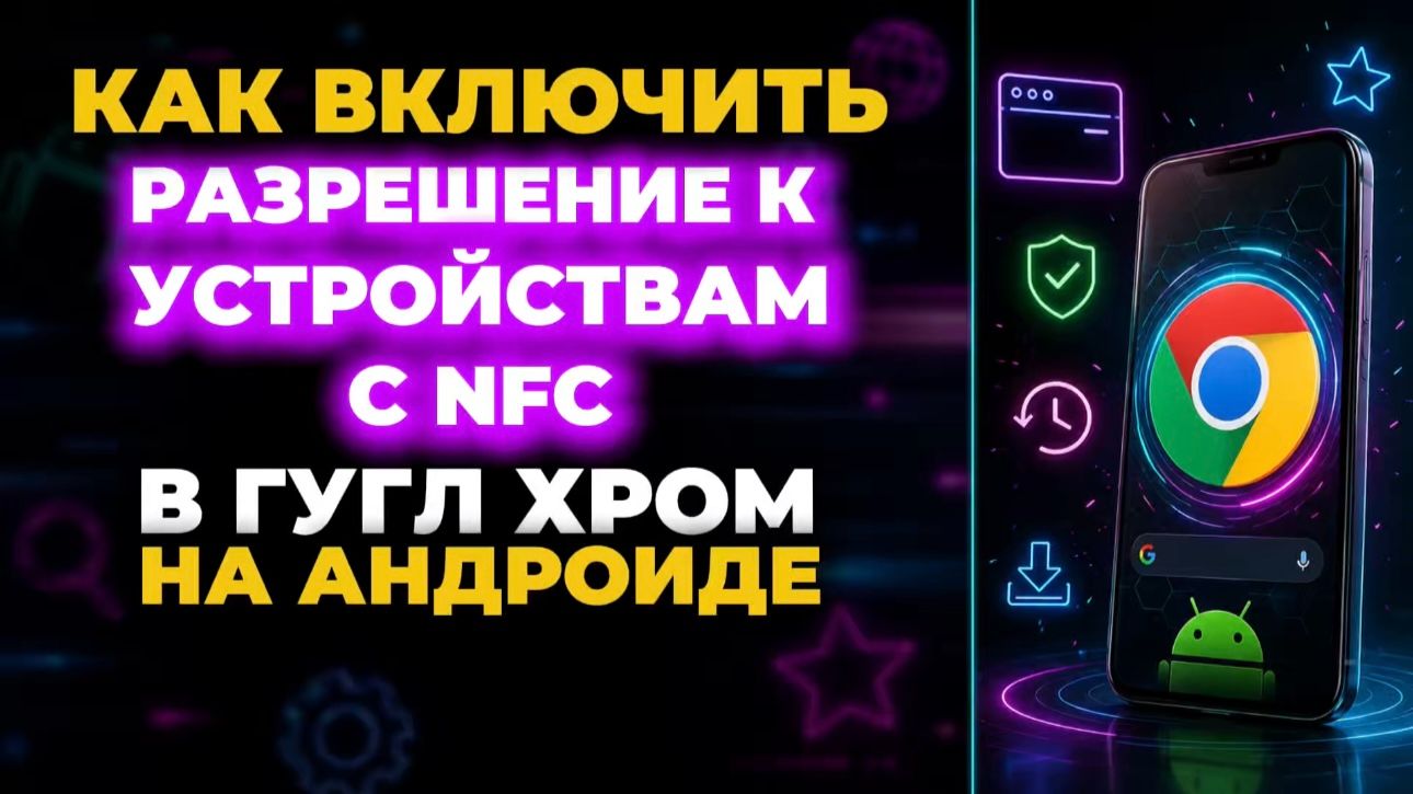 Как включить разрешение к устройствам с NFC в гугл хром на андроид?