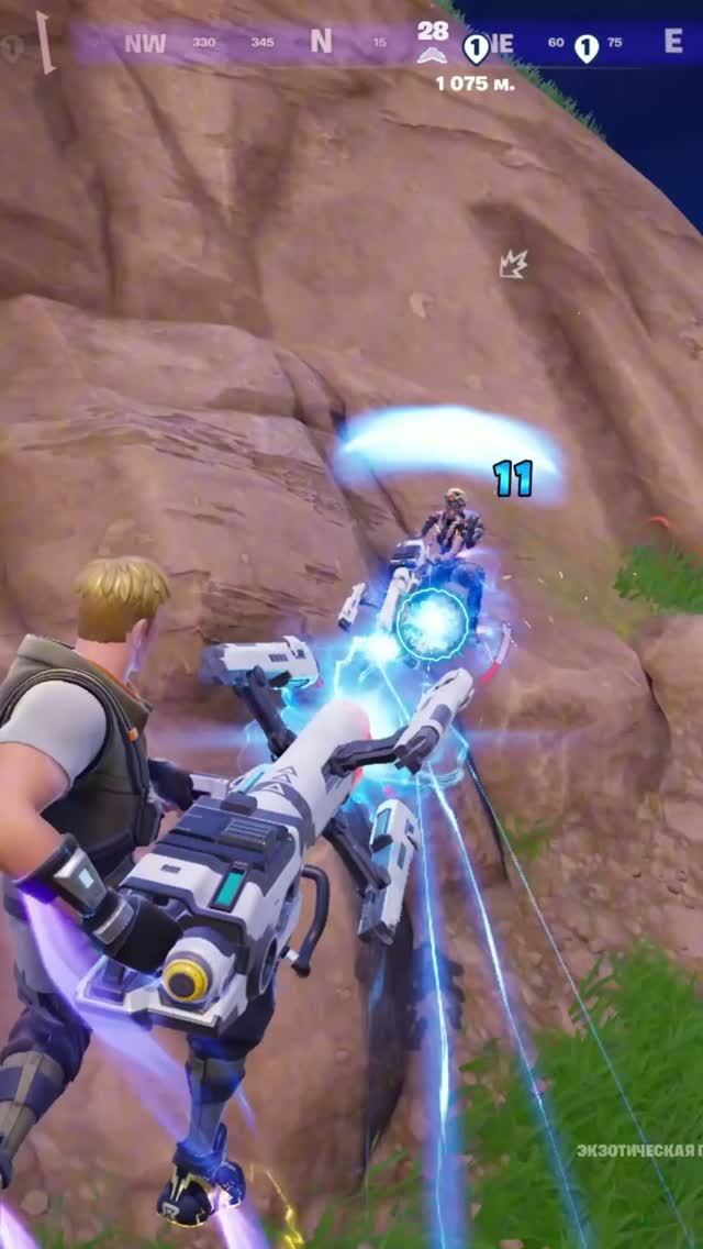 FORTNITE# В эпицентре битвы заруба на одинаковых пушках забрал корону