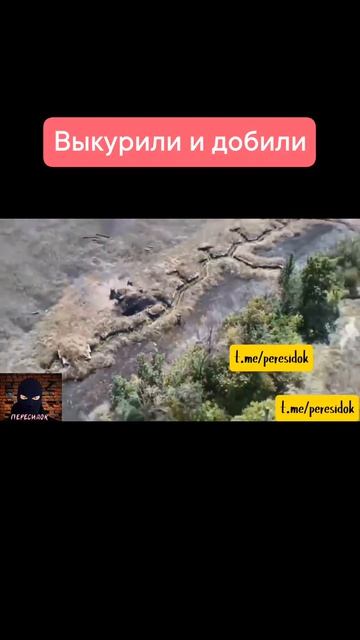 Выкурили ВСУшников из укрепа