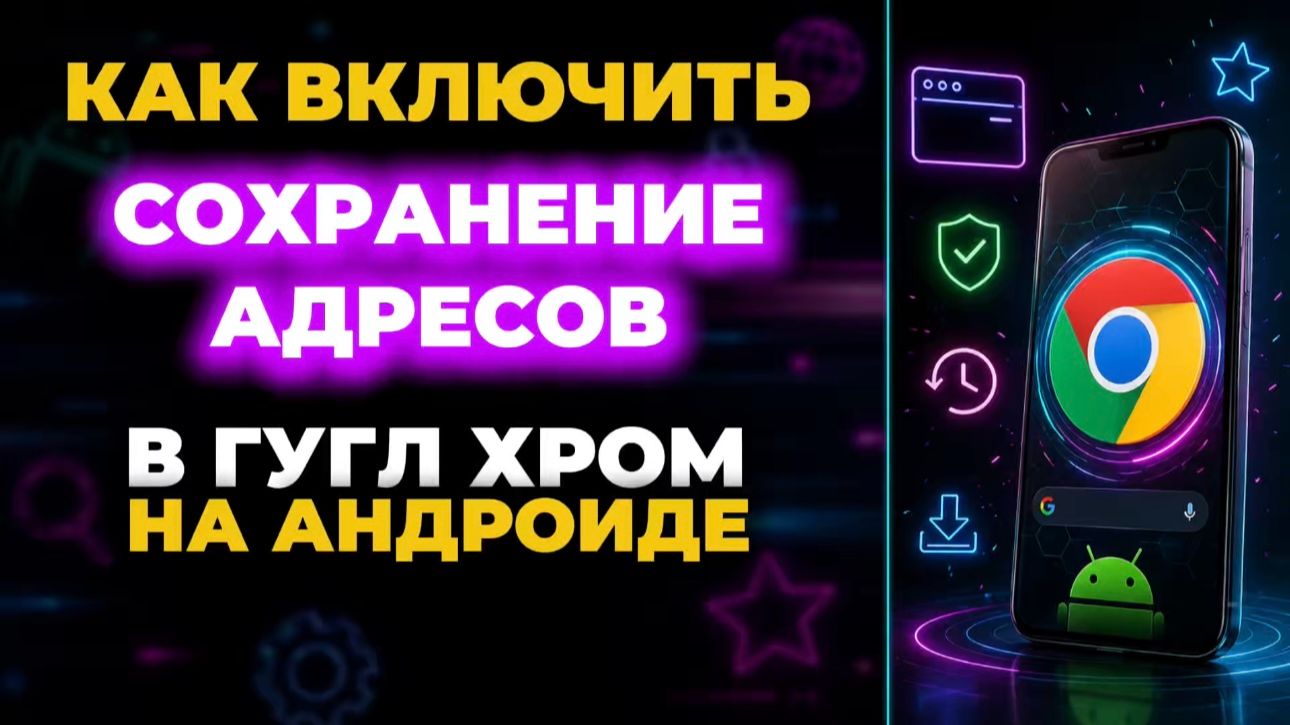 Как включить сохранение адресов в гугл хром на андроид?