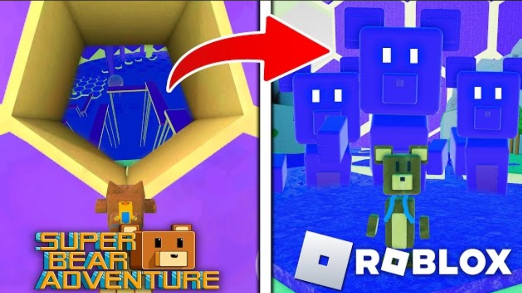 Новый телепорт в Roblox The Hive - Прохождение игры Super Bear Adventure
