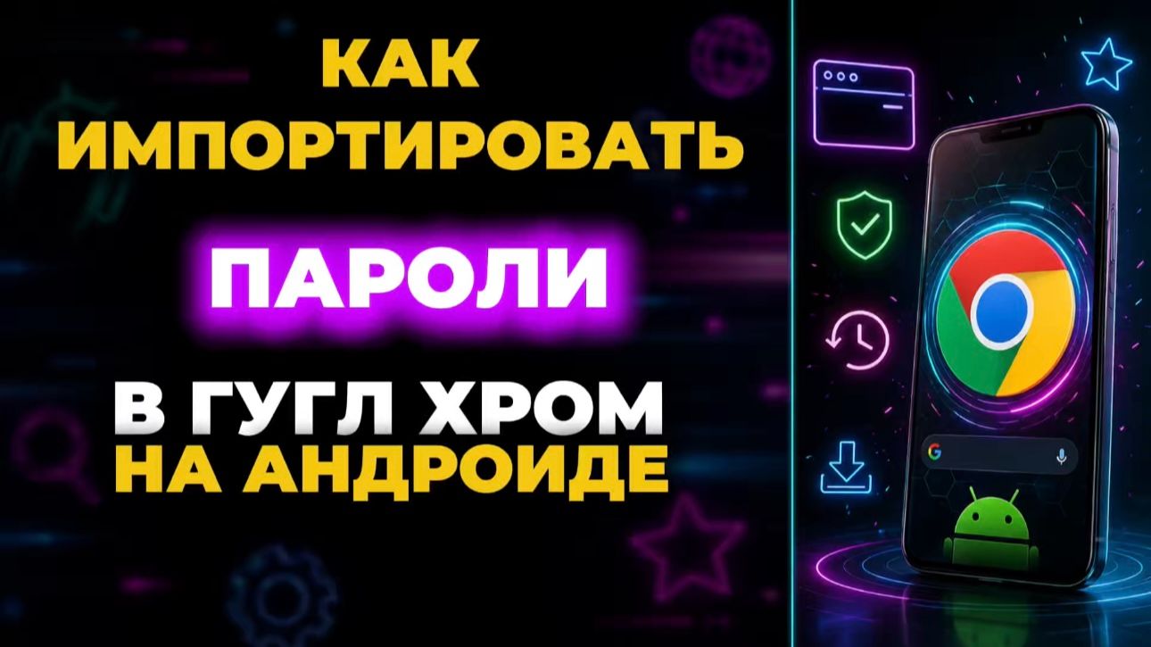 Как импортировать пароли в гугл хром на андроид?