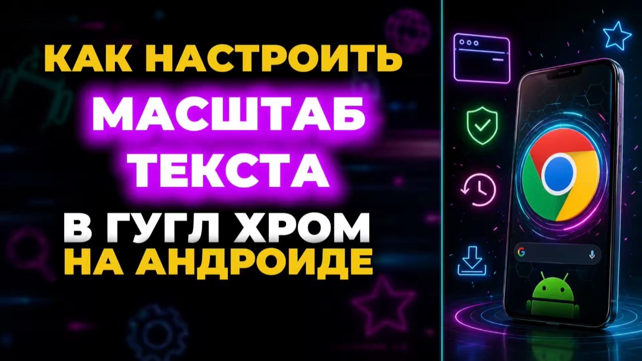 Как настроить масштаб текста в гугл хром на андроид?