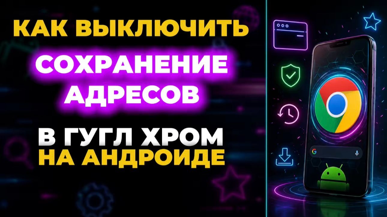 Как выключить сохранение адресов в гугл хром на андроид?