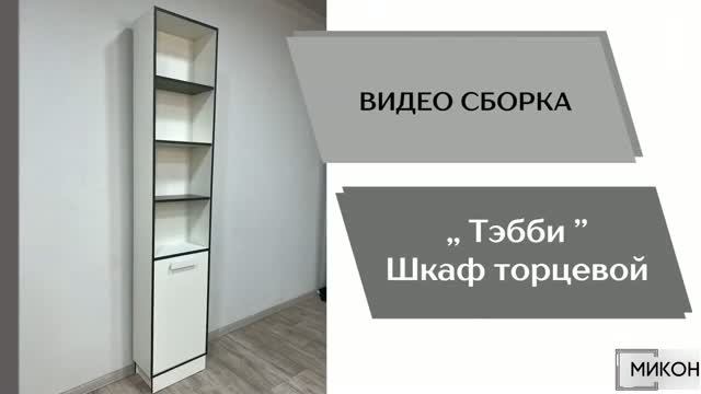 МИКОН Видео сборка. Подростковая Тэбби. Шкаф торцевой.
