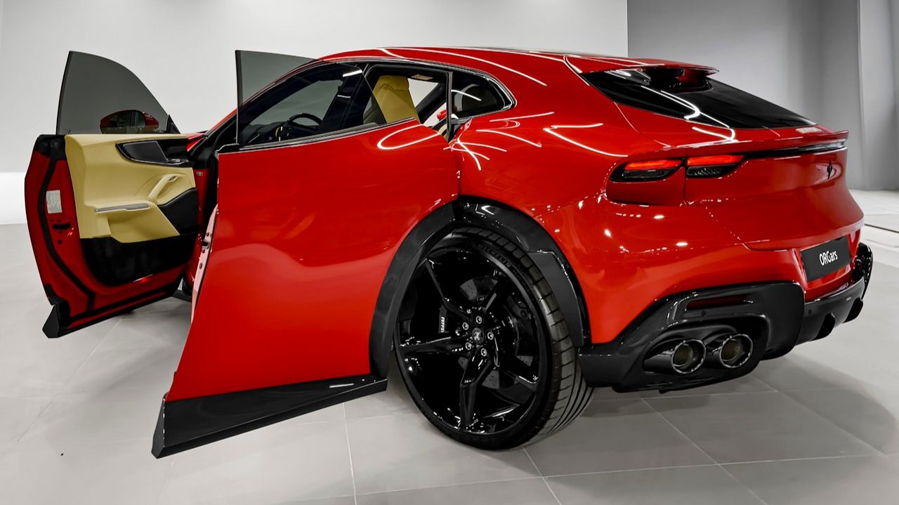 Ferrari Purosangue 2027 — звук, интерьер и экстерьер