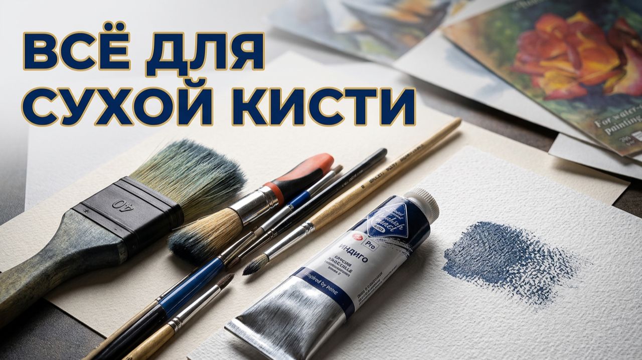 Рисуем сухой кистью