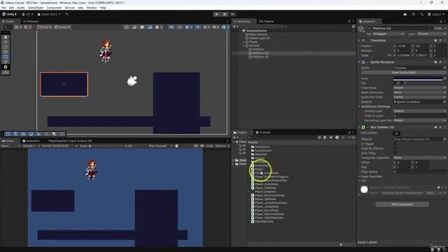 003 Конечный автомат игрока (полный курс обучения RPG на Unity)