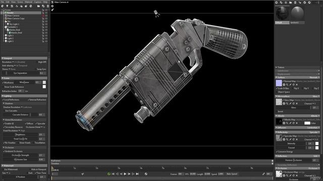 Game Ready Weapon Art Maya, ZBrush &amp; Substance