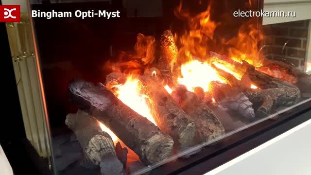 Паровые электрические камины с 3D эффектом живого огня