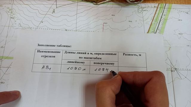 Поперечный масштаб