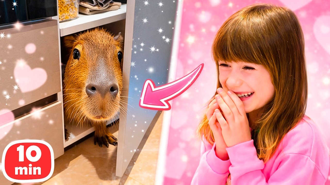 👧🐾 Бьянка и Капибара!