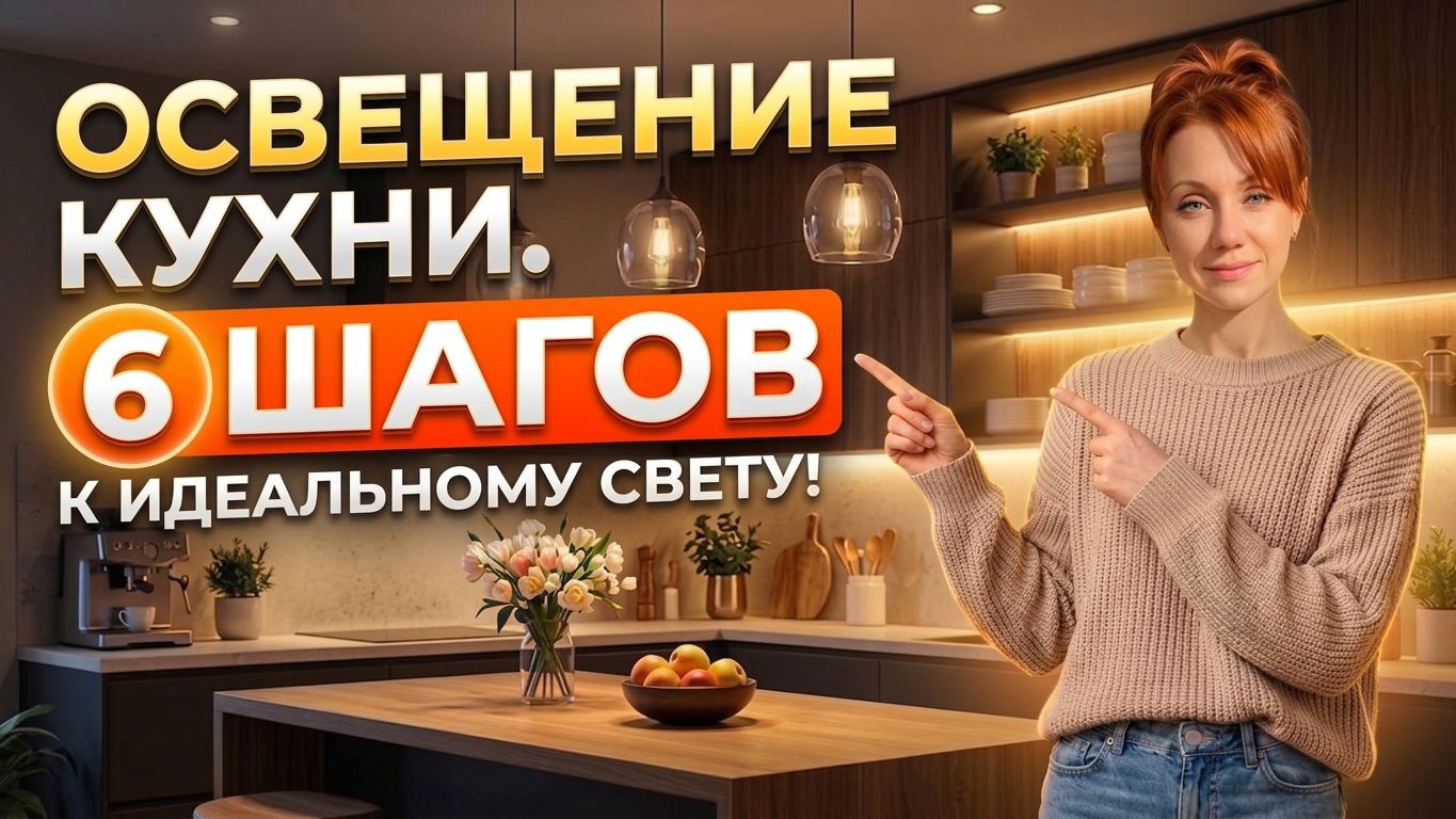 Освещение кухни: от ошибок до умных сценариев