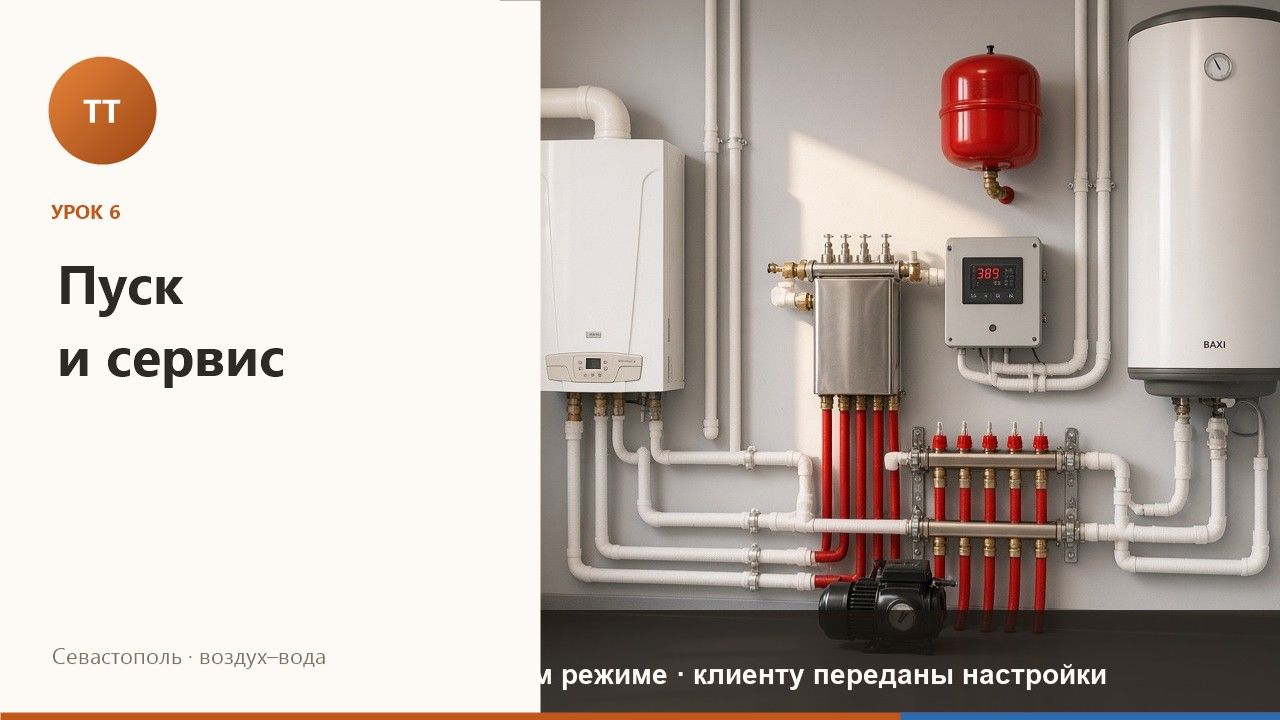 Обучение. Тепловой насос воздух–вода