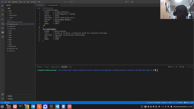 Лабораторная работа 01 — Работа с системой LaTeX
