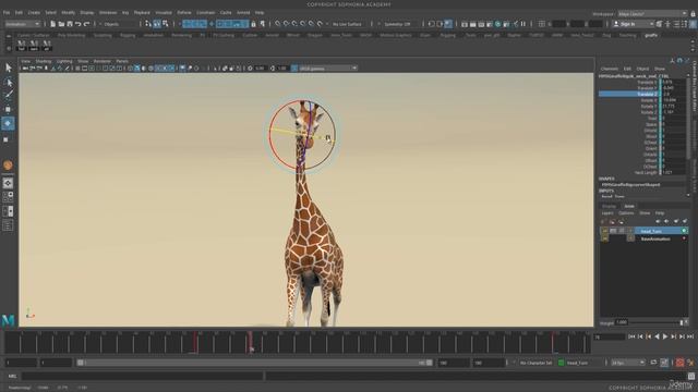 How to Animate a Giraffe Walk Cycle in Maya