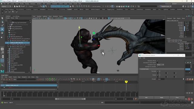 Creature Combat Animation in Maya Advanced Animation Techniques