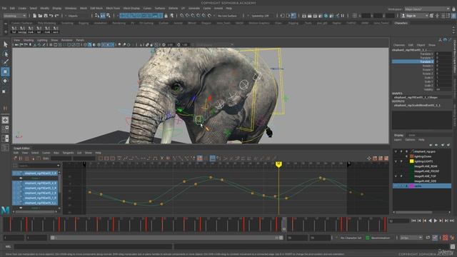 How to Animate an Elephant Walk Cycle in Maya