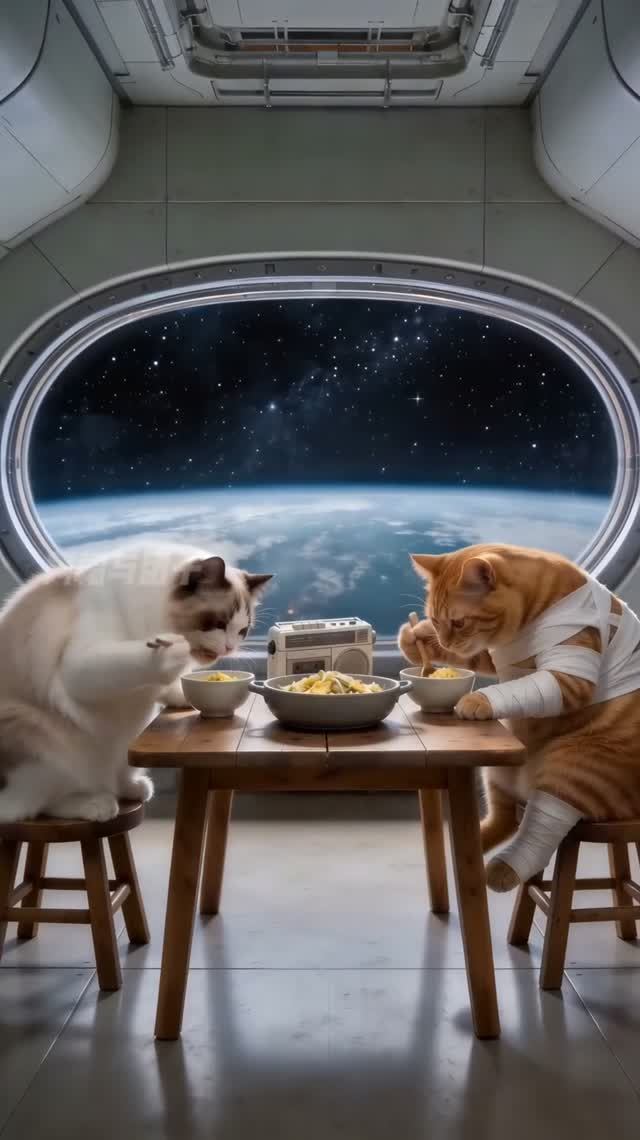 Космические Лапки: Орбитальный Стритфуд 🚀🌌