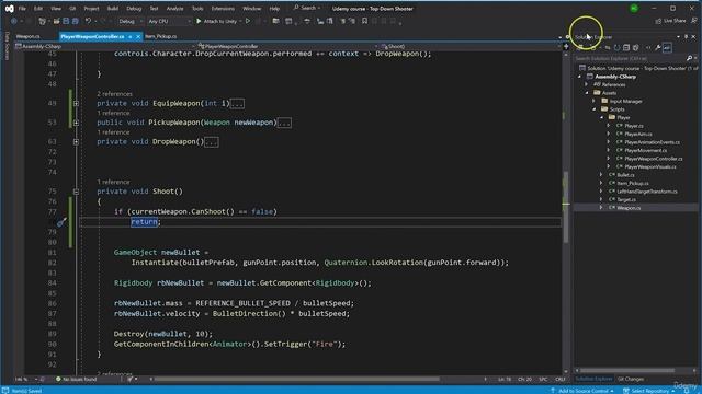 407 Система вооружения (Полное руководство по Unity 3D: шутер с видом сверху)