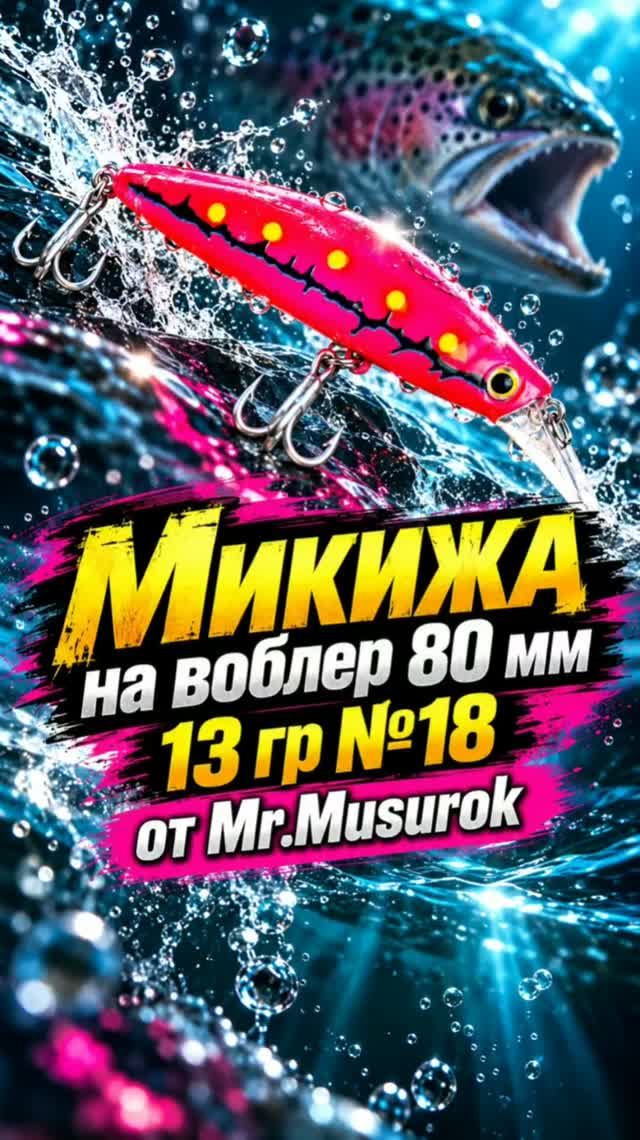 Ловля микижи на воблеры от Mr. Musurok