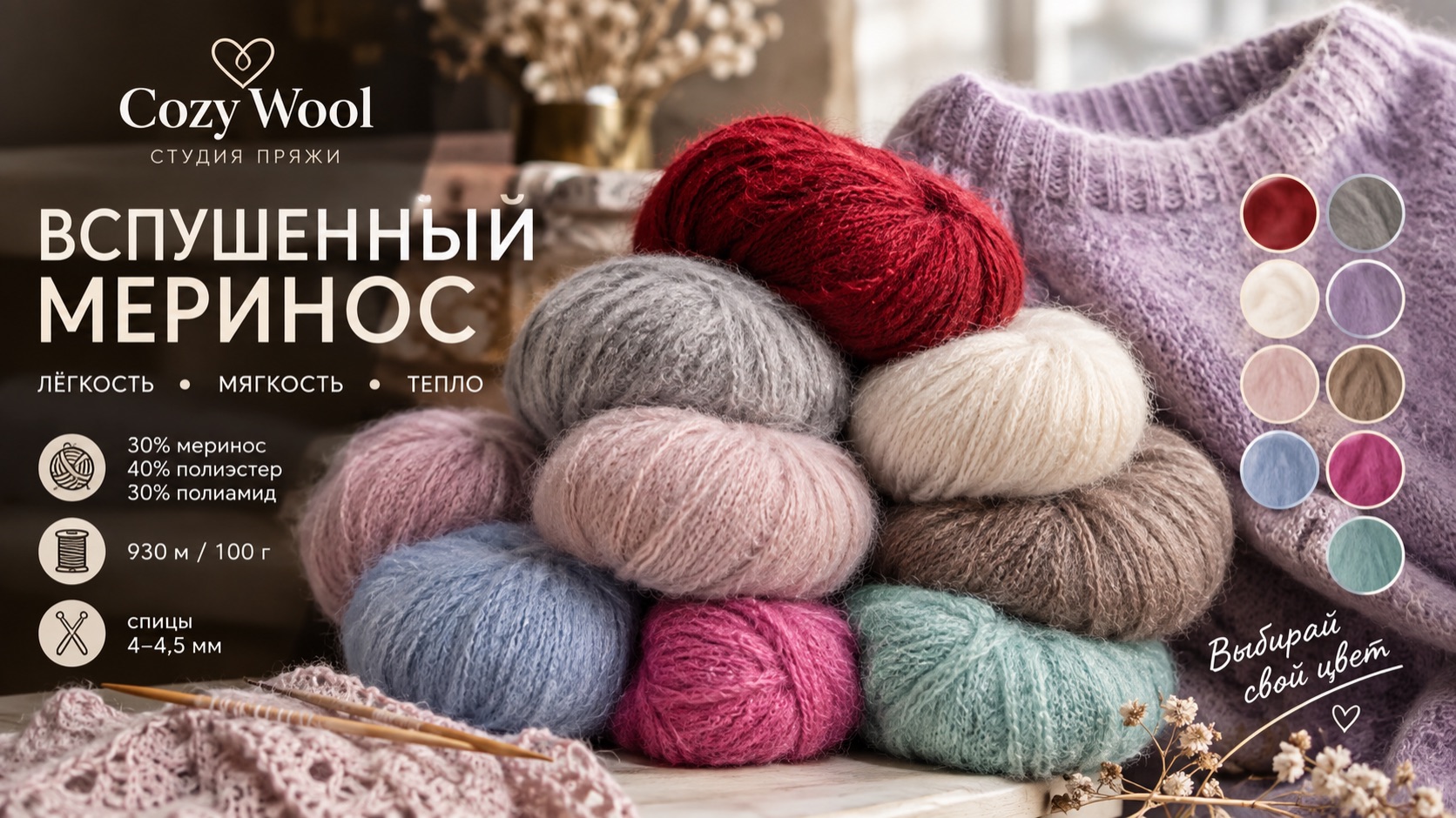 Обзор пряжи